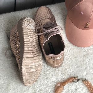 Shoes | 75 Sparkle Rose Gold Sneakers | Poshmark